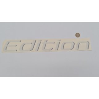 Dethleffs Logo Aufkleber Schriftzug „EDITION" Deko Emblem schwarz/wei ...