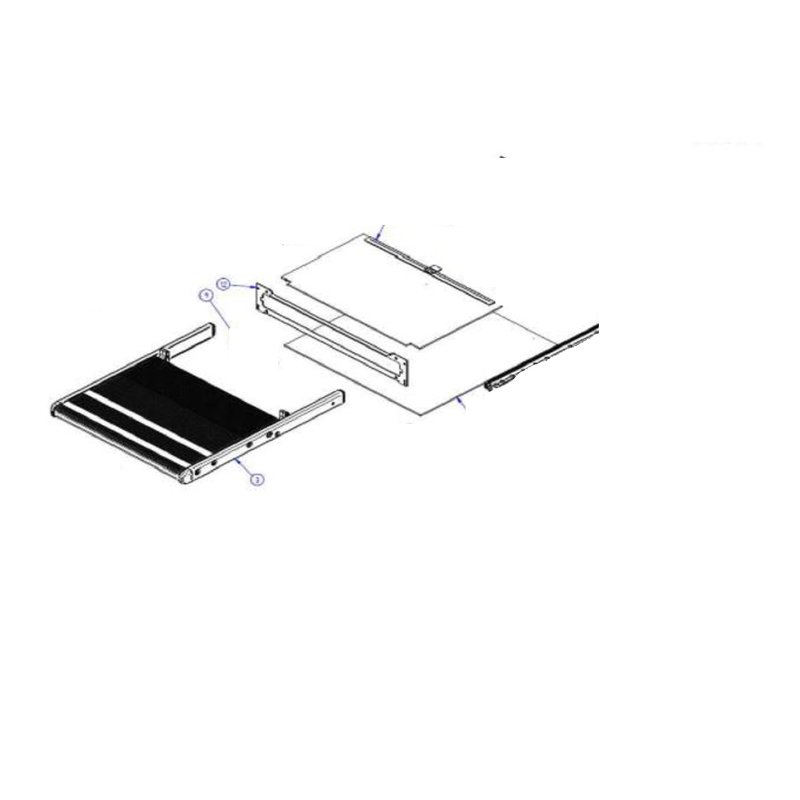 Project2000 Trittbrett Ersatzteil mit Abdeckung zu Trittstufe 10856/7 ...