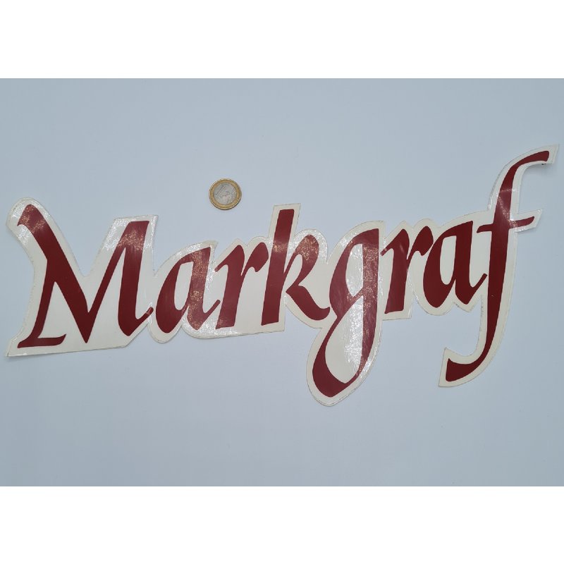Logo Aufkleber Schriftzug „Markgraf“ Deko Emblem P673 - camp1818 - Ih ...