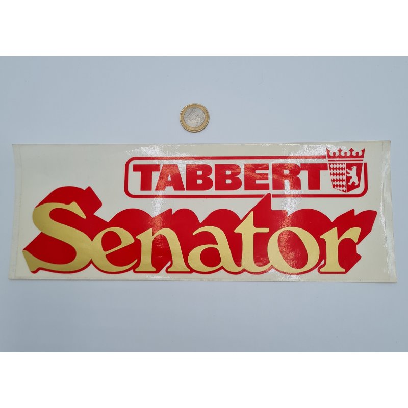 2 St. Logo Aufkleber Schriftzug „Tabbert Senator“ Deko Emblem P674 ...