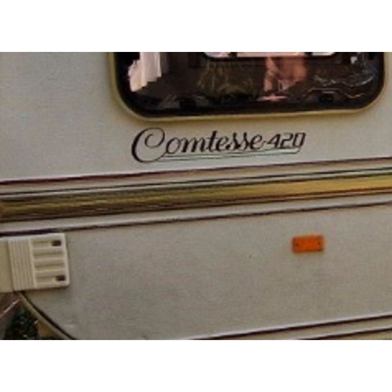 Tabbert Logo Aufkleber Schriftzug „Comtesse 420“ Deko Emblem P686 - c ...